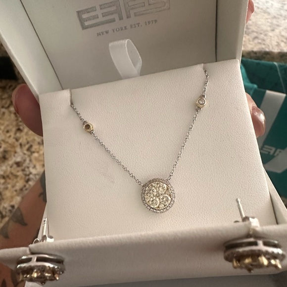 Effy | Jewelry | Effy Diamond Jewelry Set Necklace Ring And Earrings ...